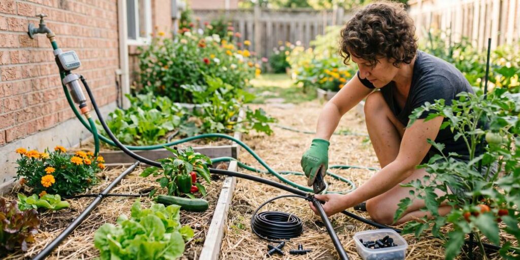Arrosage goutte-à-goutte : installer soi-même - Jardinautes